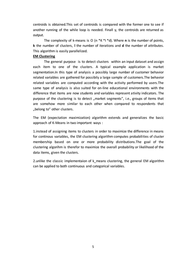 8.clustering algorithm.k means.em algorithm | DOCX