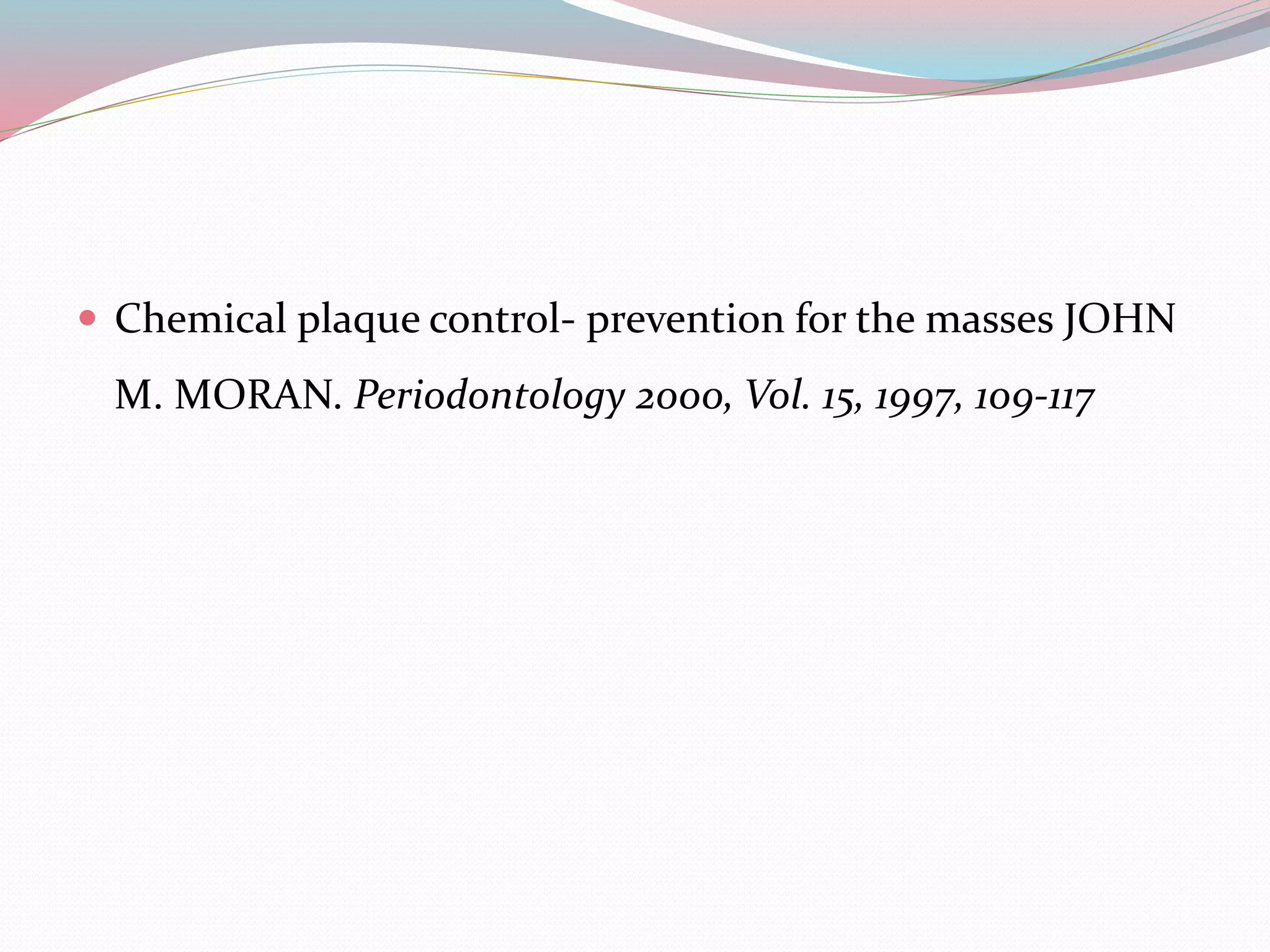 Chemical Plaque Control | PPTX