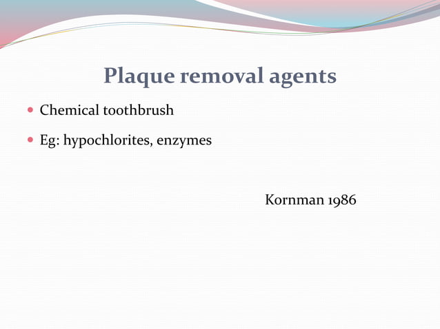 Chemical Plaque Control | PPTX | Oral care | Personal Care