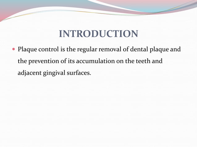 Chemical Plaque Control | PPTX | Oral care | Personal Care
