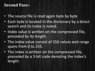Simple Dictionary Compression | PPT