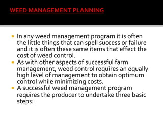 8.weed management plan by Allah Dad Khan | PPT