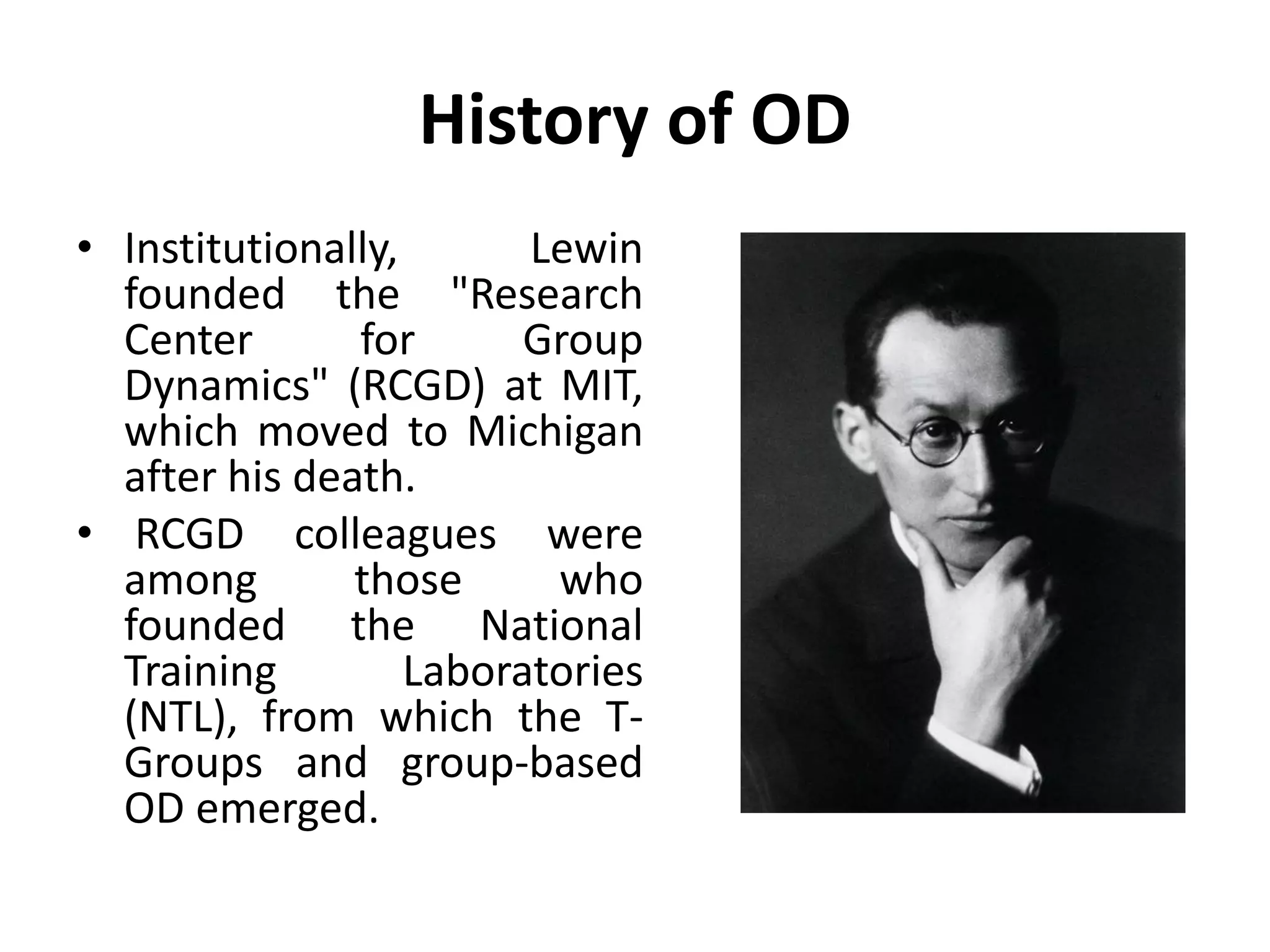 History of Organizational Development - Organizational Change and ...