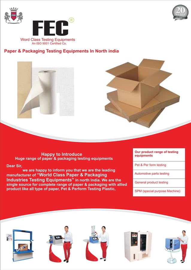 Testing/Manufacture/Packaging Testing Equipments | PDF