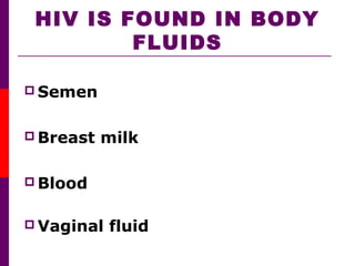 BASIC Concept Of HIV/AIDS | PPT