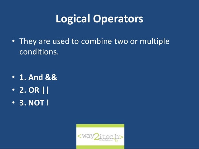8. operators