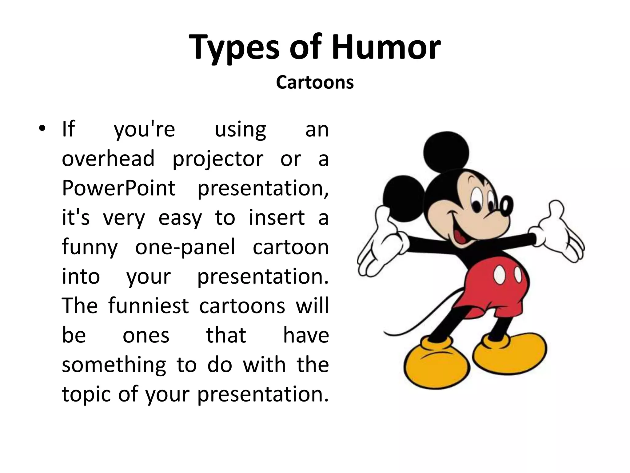 Types of humor - public speaking skills - Manu Melwin Joy | PPTX