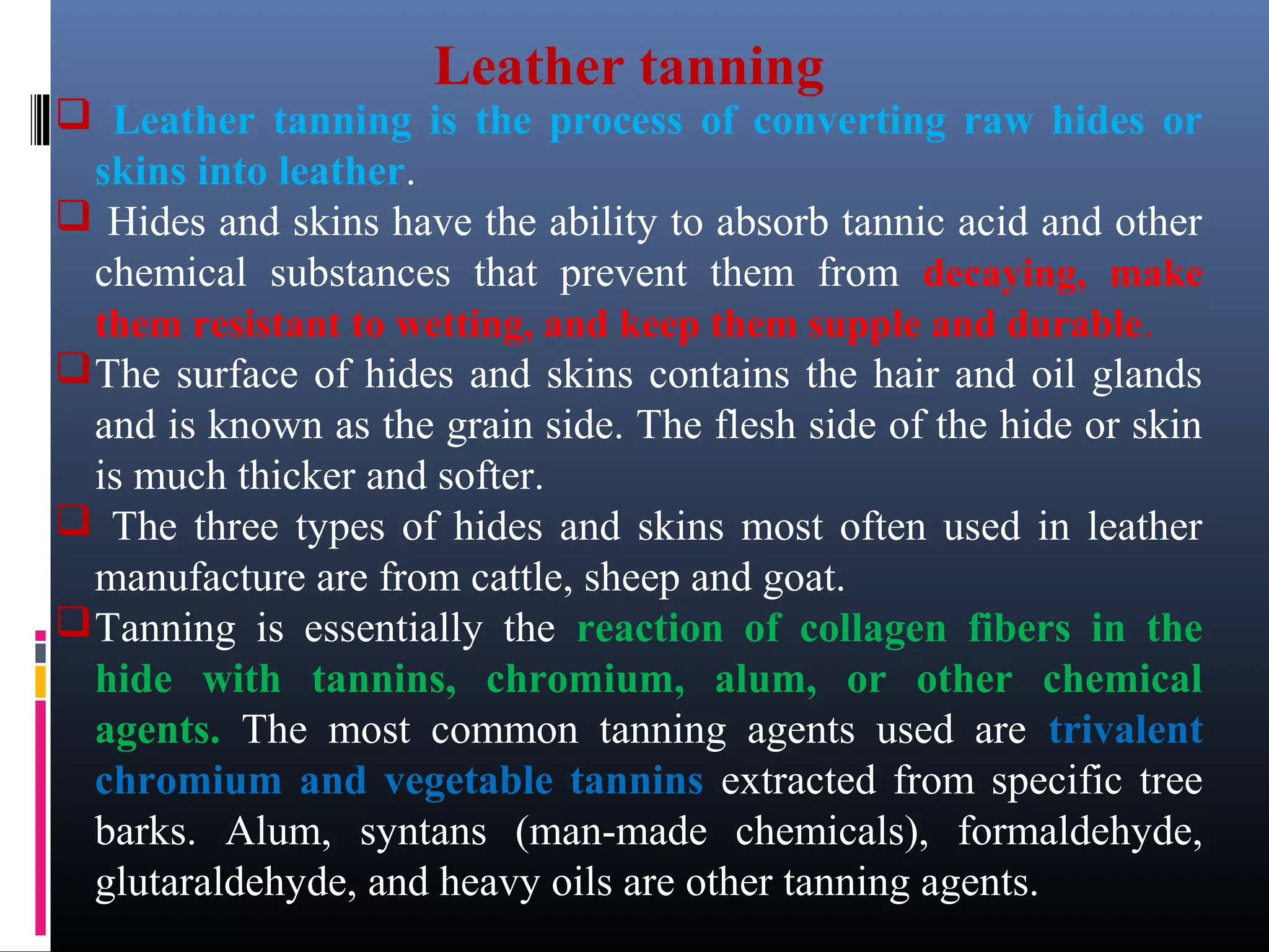8. tanning of leather | PPT