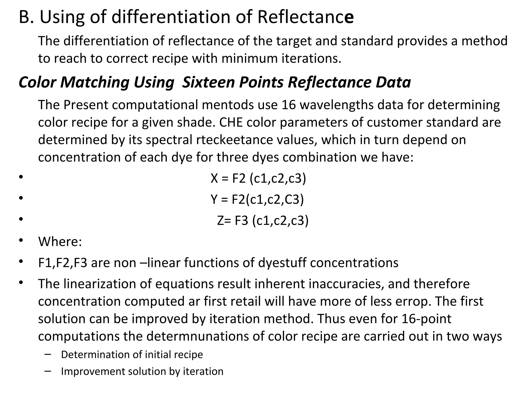 8. computer colour matching steps to predict concentration | PPT