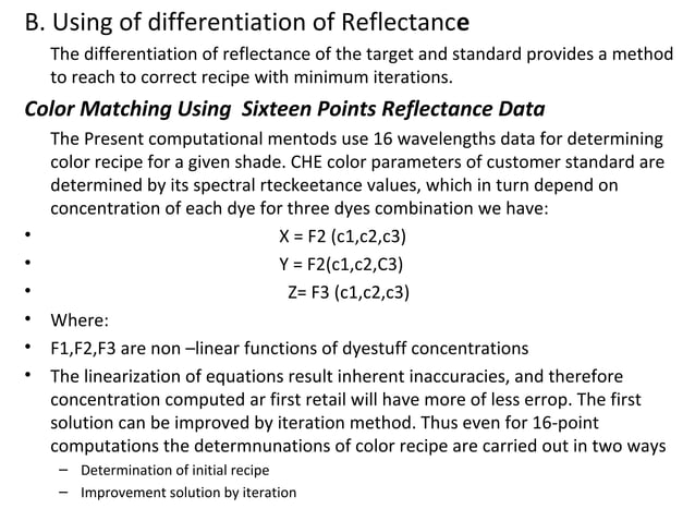 8. computer colour matching steps to predict concentration | PPT