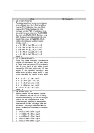 program linear | DOC