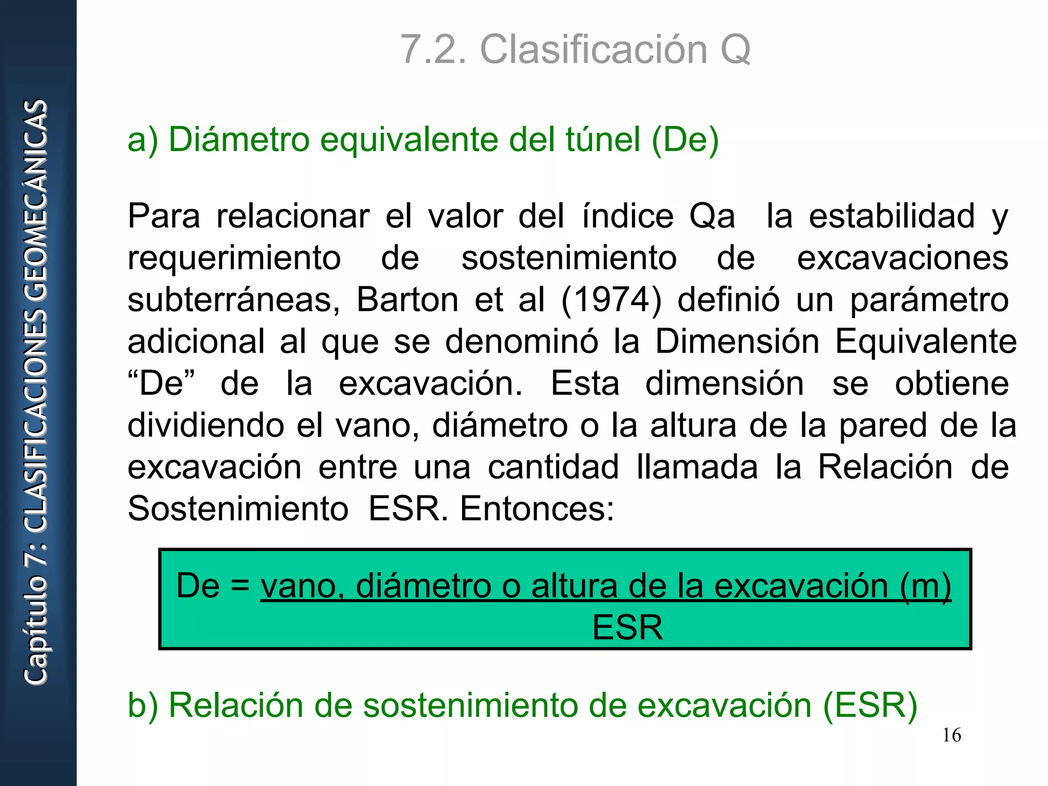 Clasificacion Q barton | PDF | Geology | Science