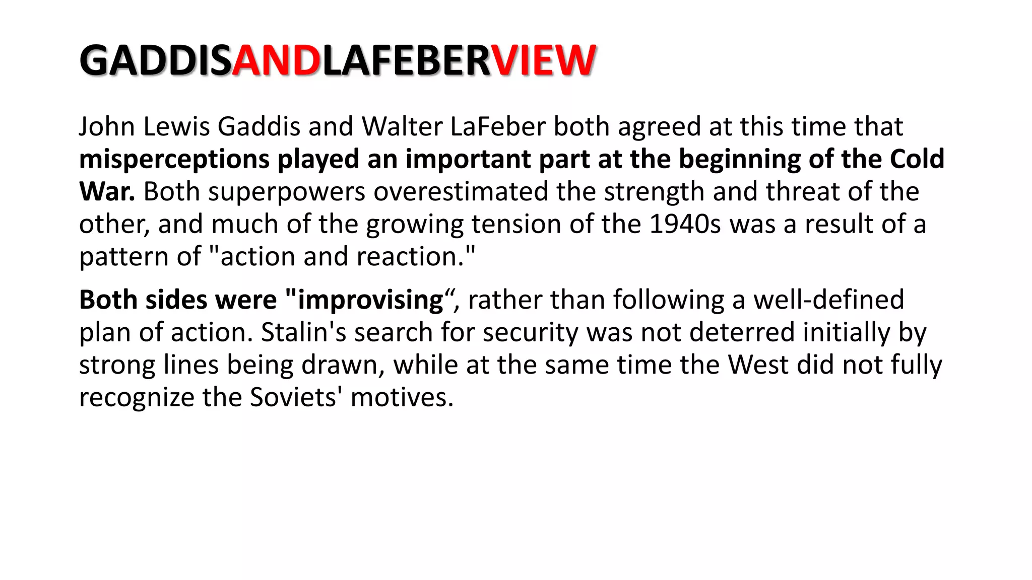 CAMBRIDGE IGCSE HISTORY REVISION 8 - WHO WAS TO BLAME FOR THE COLD WAR ...