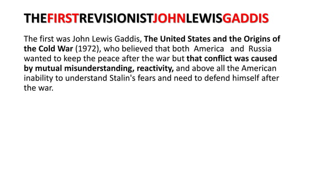 CAMBRIDGE IGCSE HISTORY REVISION 8 - WHO WAS TO BLAME FOR THE COLD WAR ...