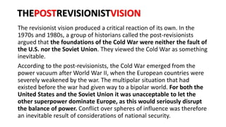 CAMBRIDGE IGCSE HISTORY REVISION 8 - WHO WAS TO BLAME FOR THE COLD WAR ...