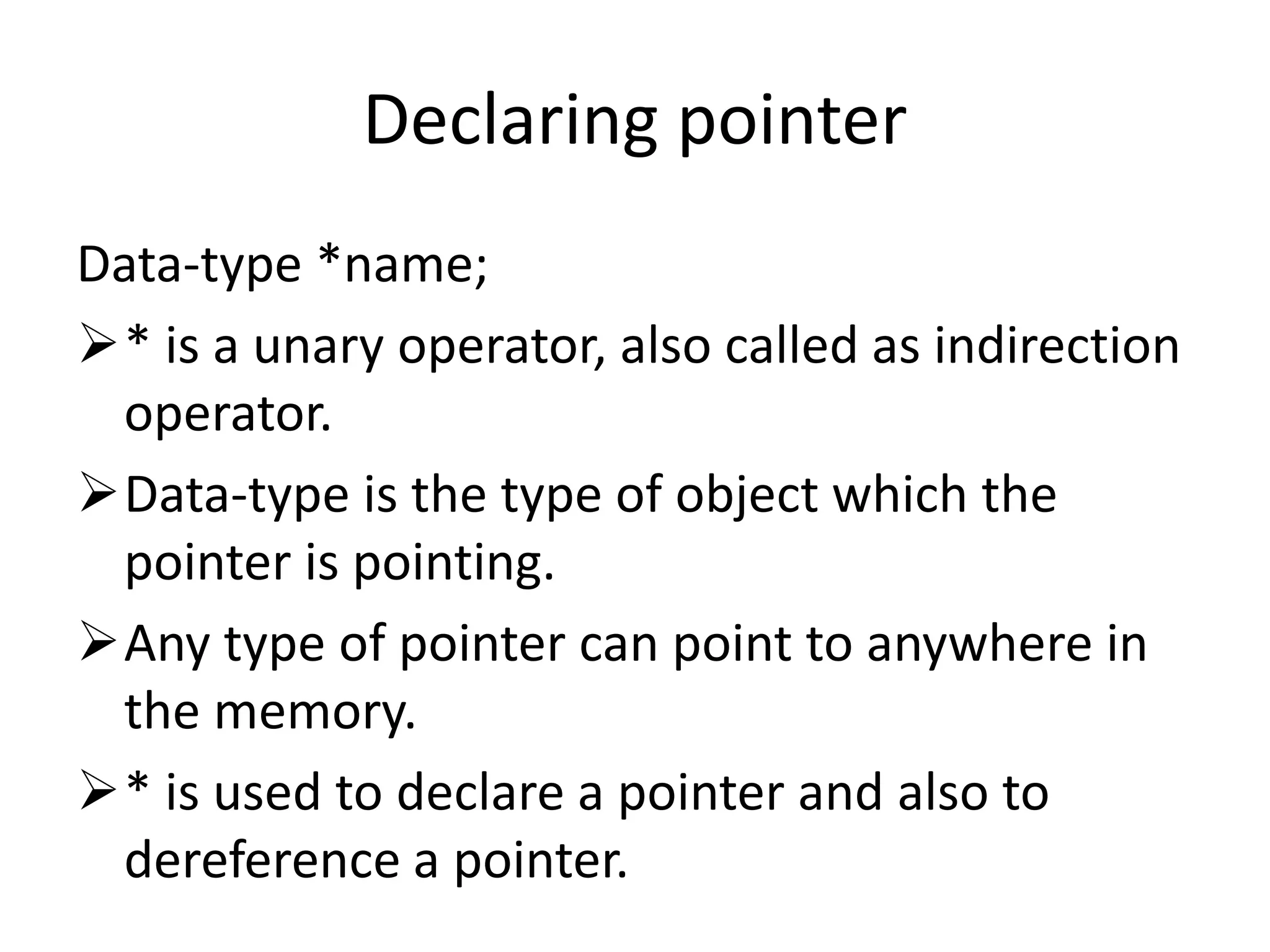Pointers In C Programming Ppt