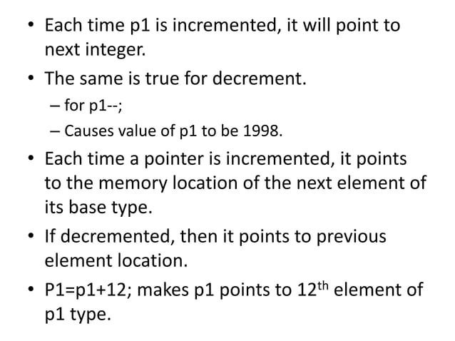 Pointers in C Programming | PPTX | Programming Languages | Computing