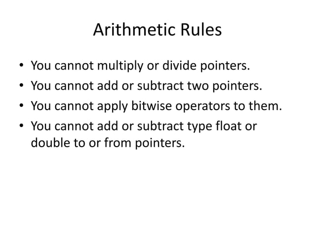 Pointers In C Programming Pptx Programming Languages Computing