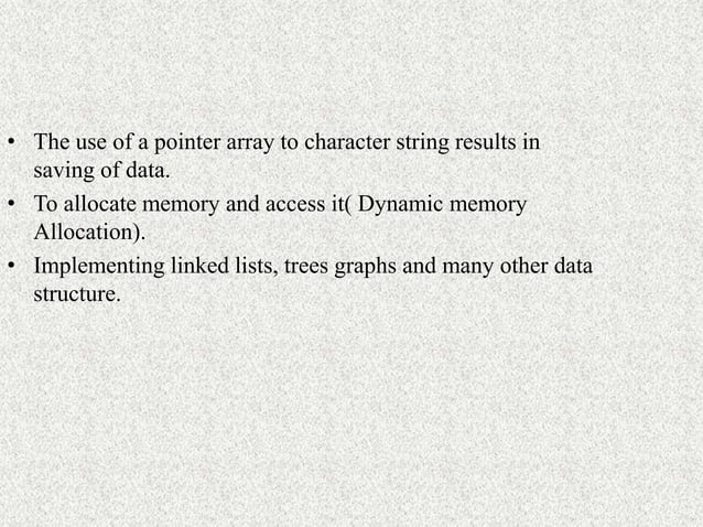 Pointers In C Programming Pptx Programming Languages Computing