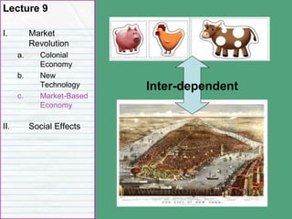 Lecture 8/10 on Market Revolution | PPT