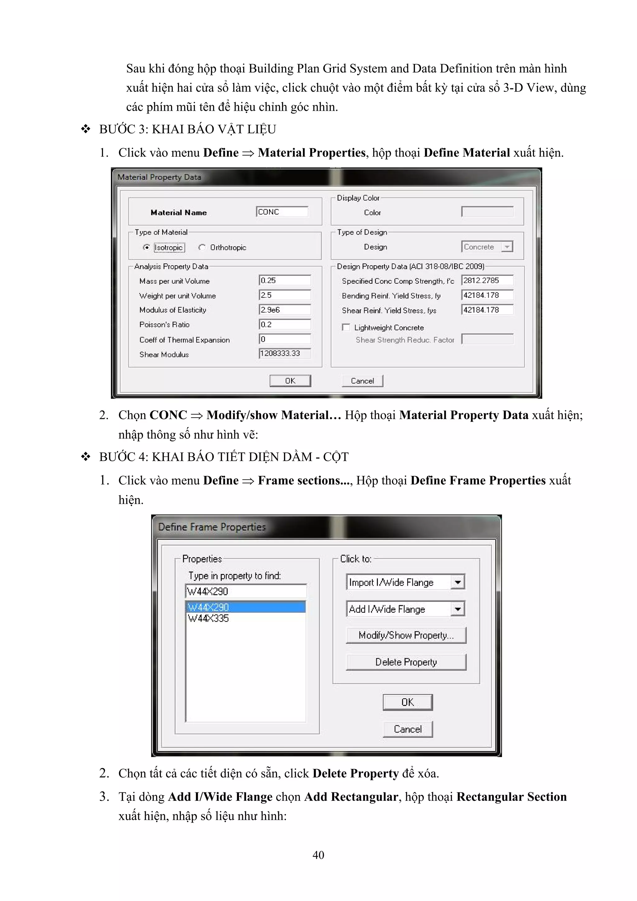 Hướng dẫn sử dụng etabs | PDF