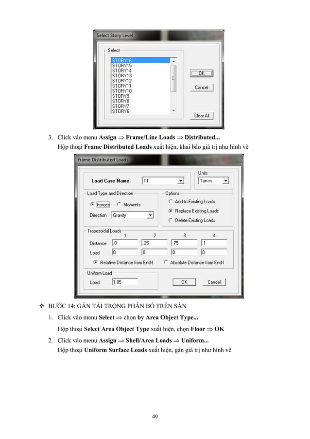 Hướng dẫn sử dụng etabs | PDF