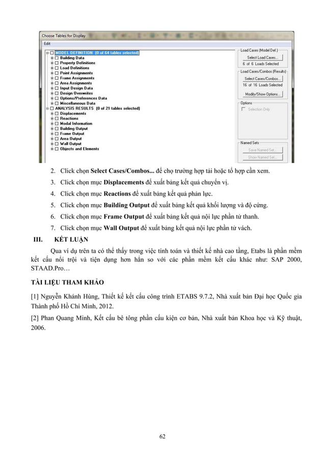 Hướng dẫn sử dụng etabs | PDF