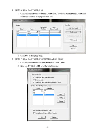 Hướng dẫn sử dụng etabs | PDF