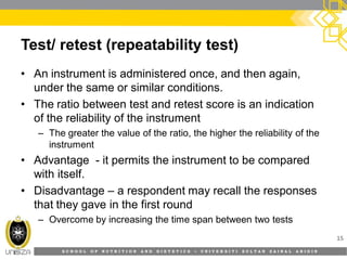 8. validity and reliability of research instruments | PDF