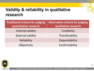 8. validity and reliability of research instruments | PDF