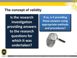 8. validity and reliability of research instruments | PDF