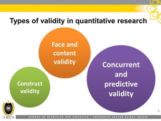 8. validity and reliability of research instruments | PDF