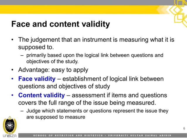 8. validity and reliability of research instruments | PDF
