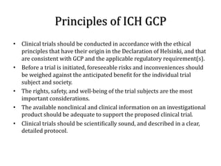 ich gcp principles | PPTX
