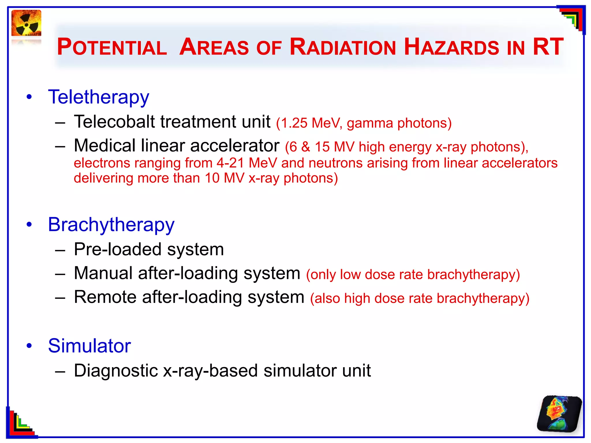 Occupational radiation safety in Radiotherapy, Timothy Peace S | PDF