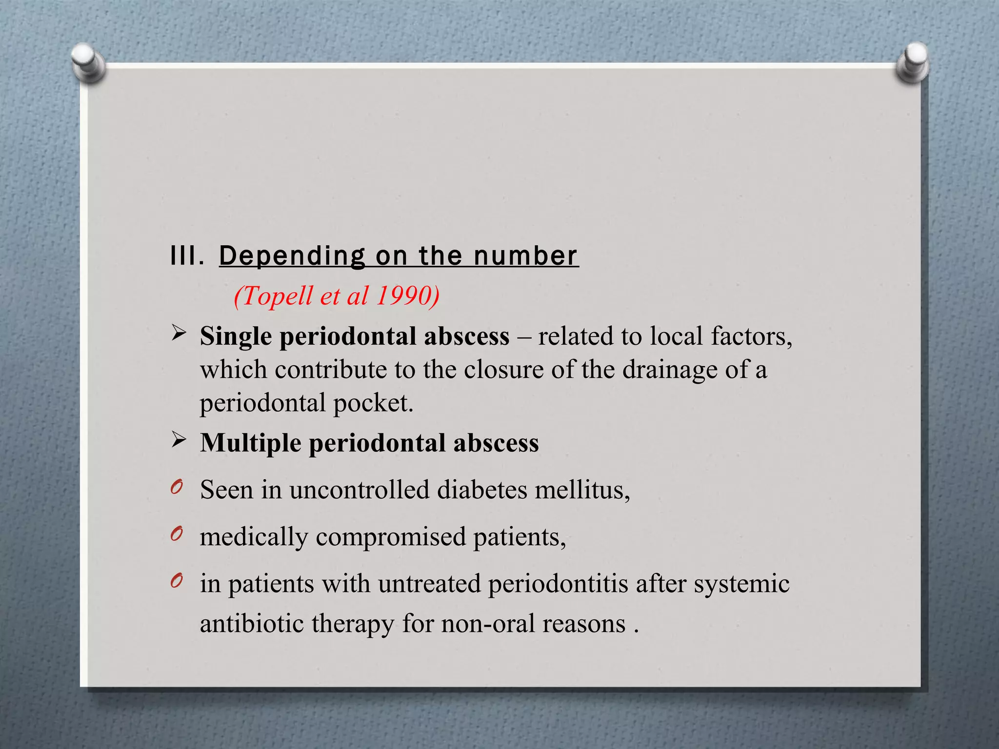 PERIODONTAL ABSCESS | PPT