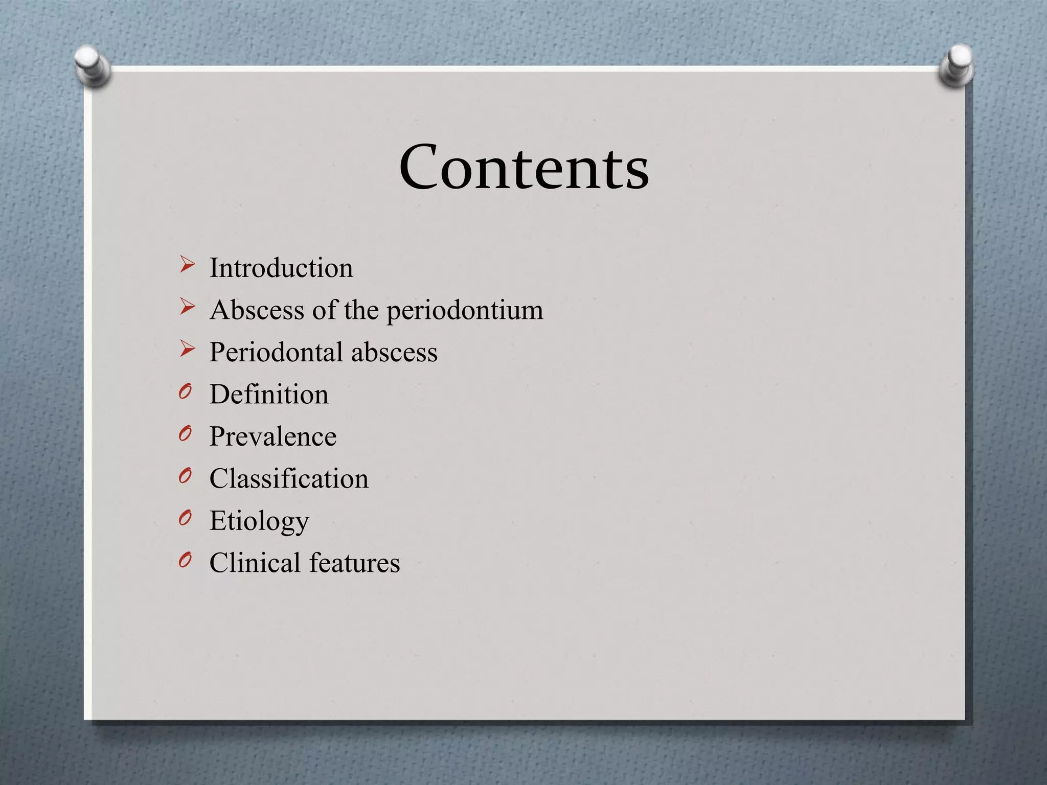 PERIODONTAL ABSCESS | PPT