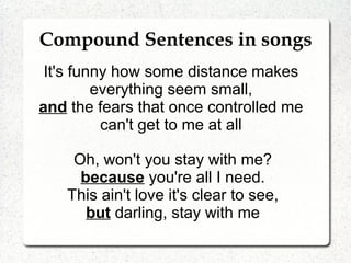 Languagelab 8.3 - Compound Sentences | PPT