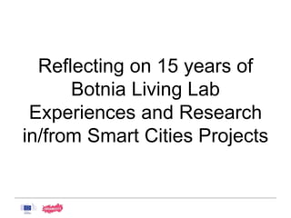 Living Lab and Smart City - trends and challenges | PPT