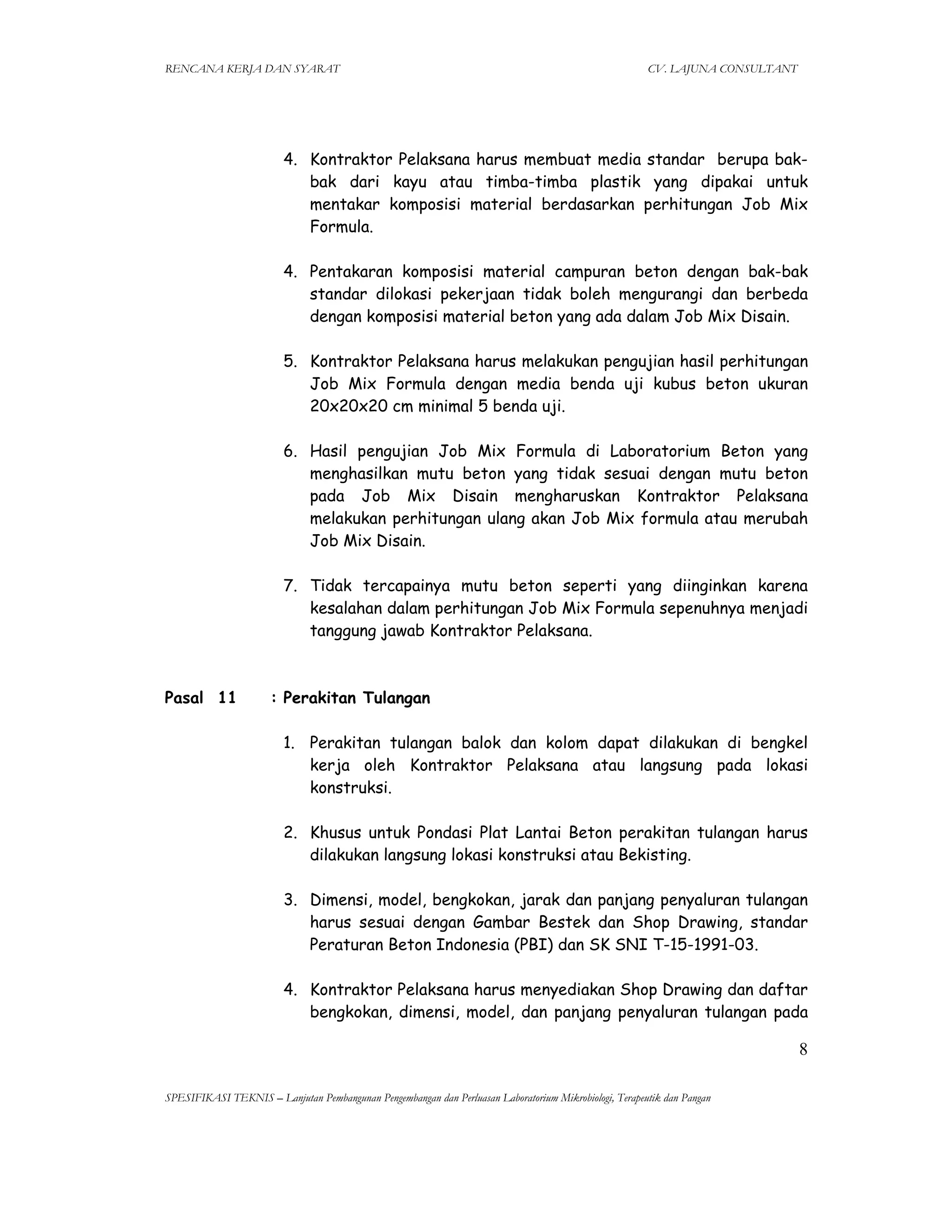 8. p'kerjaan beton | PDF