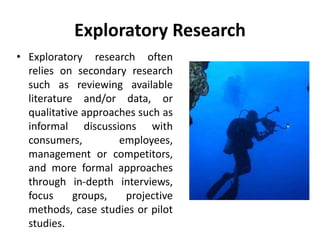 Exploratory research - Research Methodology - Manu Melwin Joy | PPTX