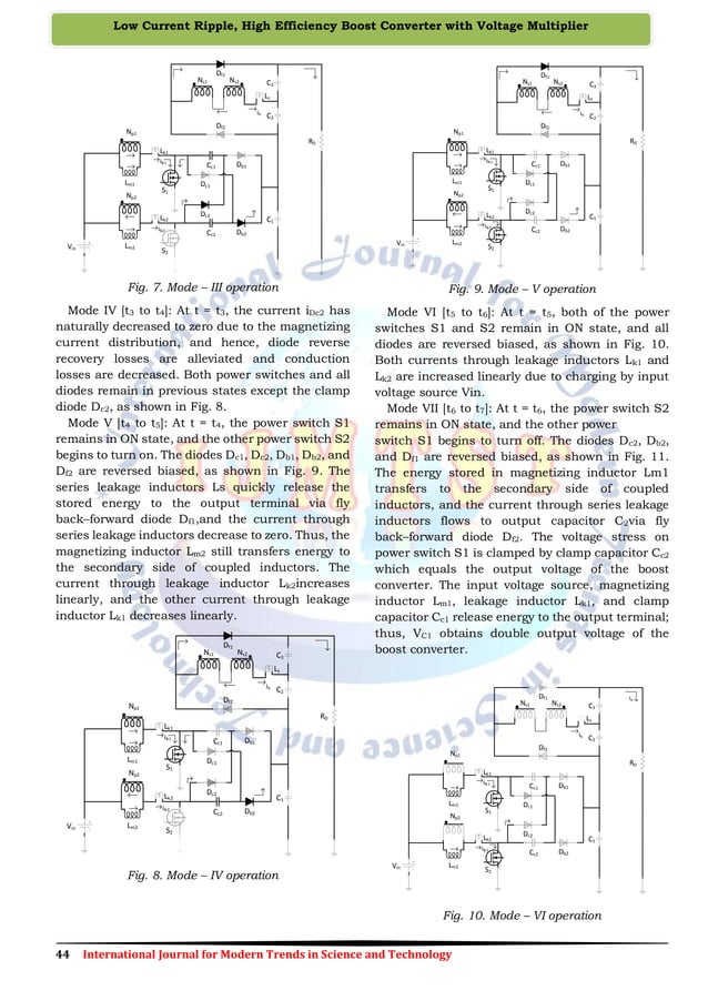 Low Current Ripple, High Efficiency Boost Converter with Voltage ...