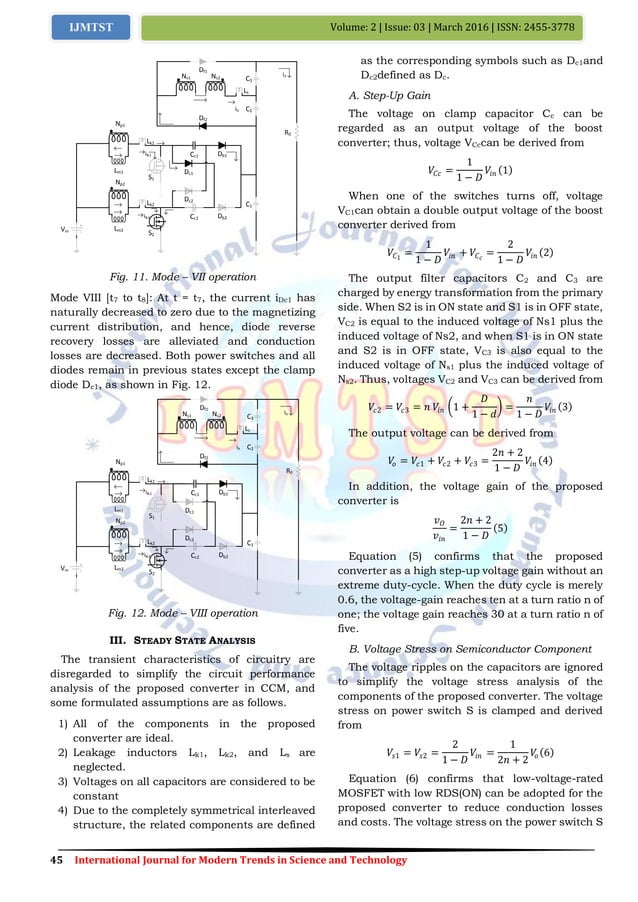 Low Current Ripple High Efficiency Boost Converter With Voltage