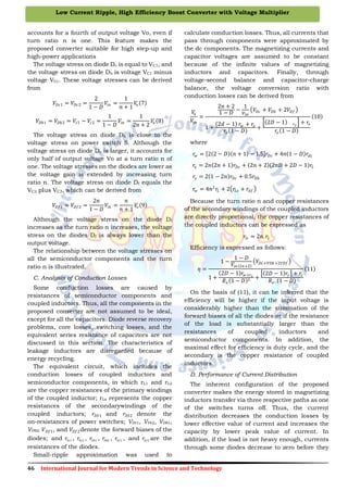 Low Current Ripple, High Efficiency Boost Converter with Voltage ...