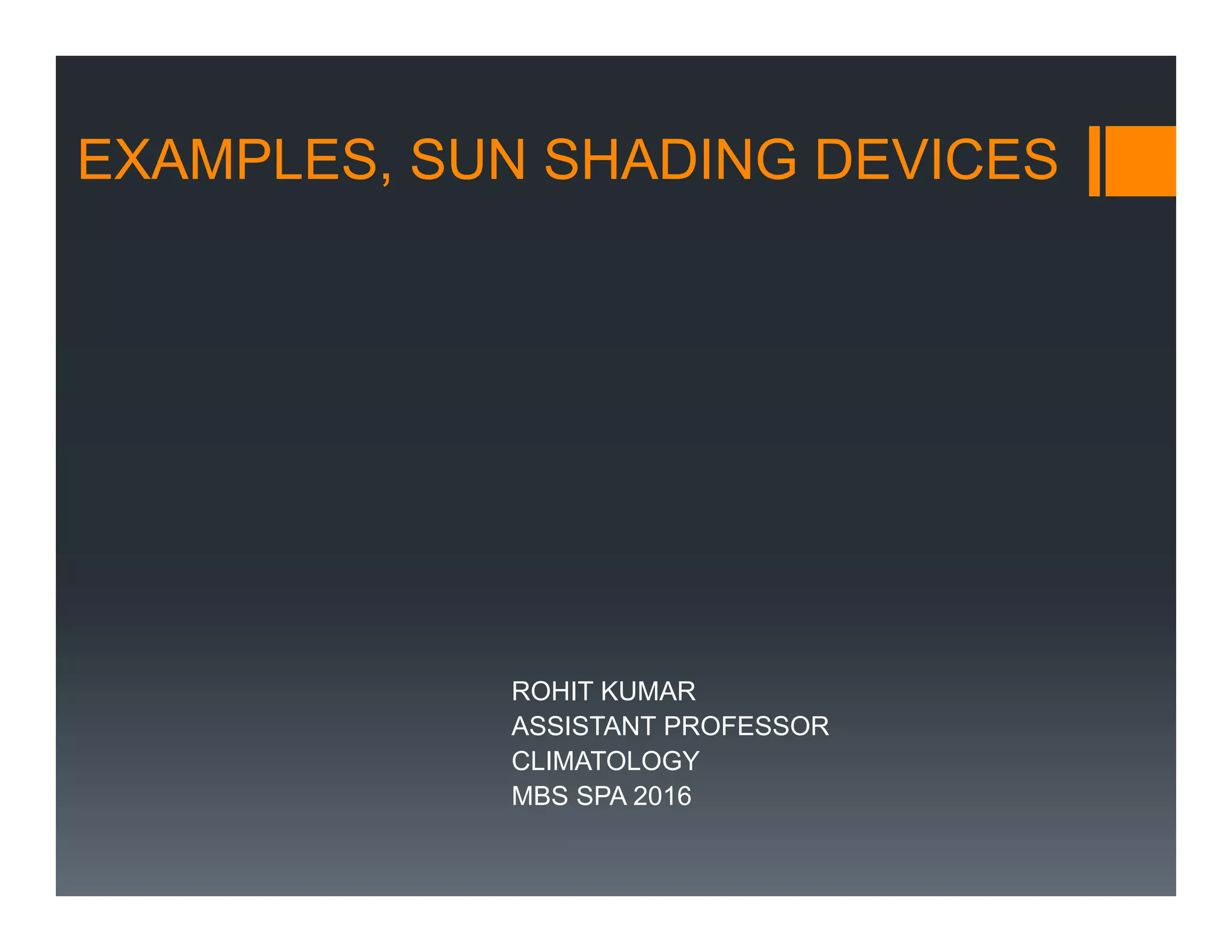 8. Shading devices examples | PDF