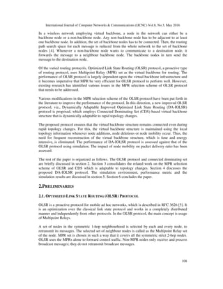 DYNAMICALLY ADAPTABLE IMPROVED OLSR (DA-IOLSR) PROTOCOL | PDF