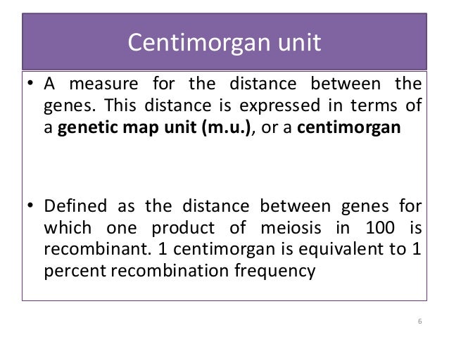 Genetic Map Centimorgan