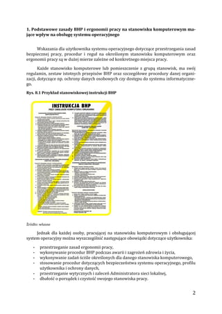 Wskazania dla użytkownika systemu operacyjnego | PDF