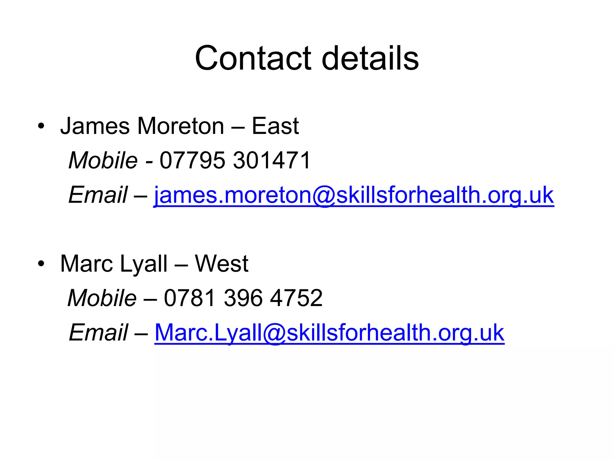 Learning Disabilities: Turning improvement ideas into local action (Tim ...