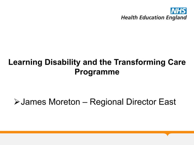 Learning Disabilities: Turning improvement ideas into local action (Tim ...